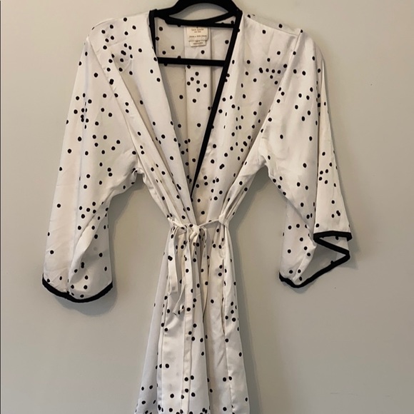 kate spade | Intimates & Sleepwear | Kate Spade Spotted Satin Robe ...